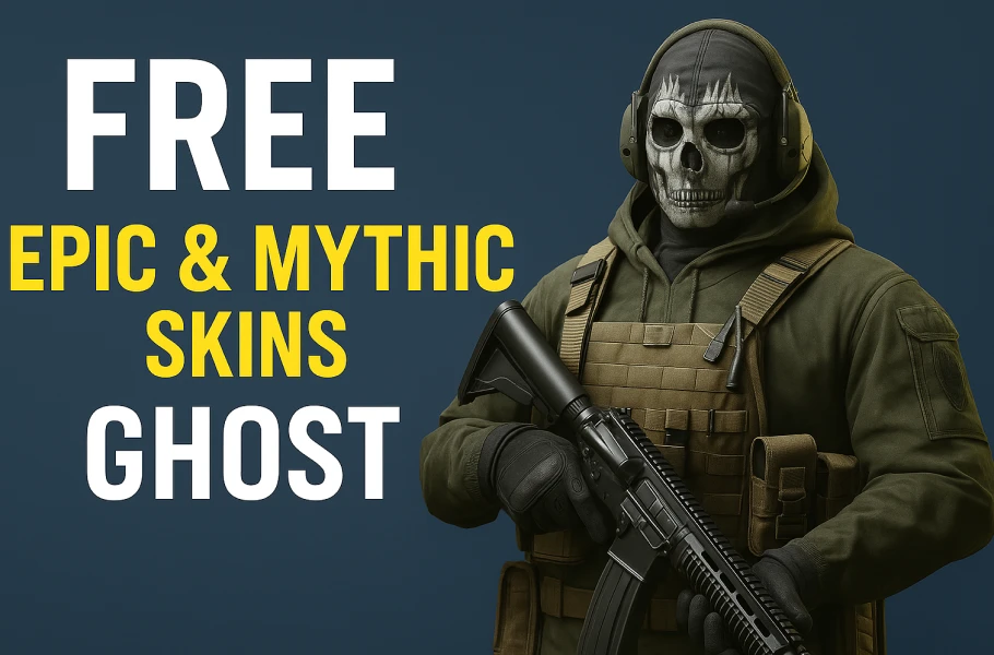 Get Free Epic and Mythic Skins in CODM | Ghost Character