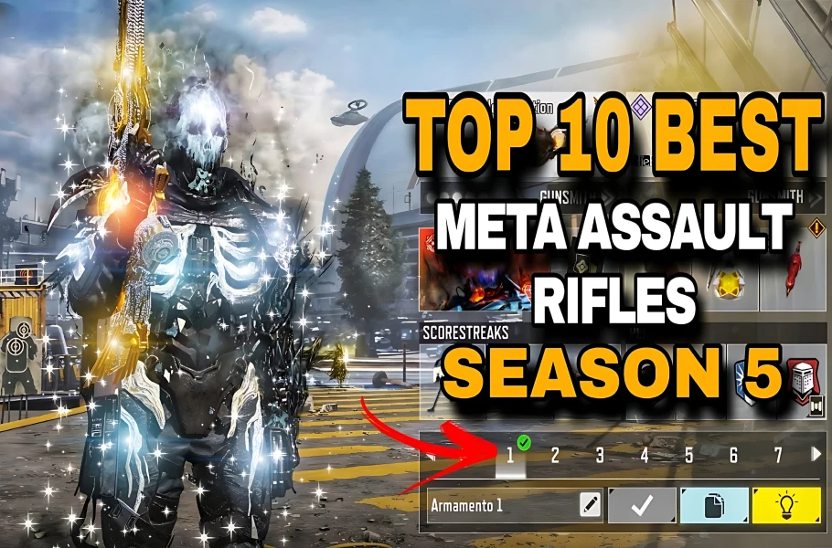 Top 10 BEST META ASSAULT RIFLES in CODM Season 5