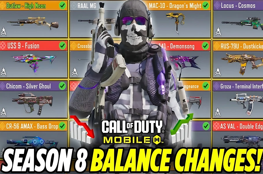 CODM Season 8 Balance Changes: All Nerfs & Buffs 2025 - Item4Gamer